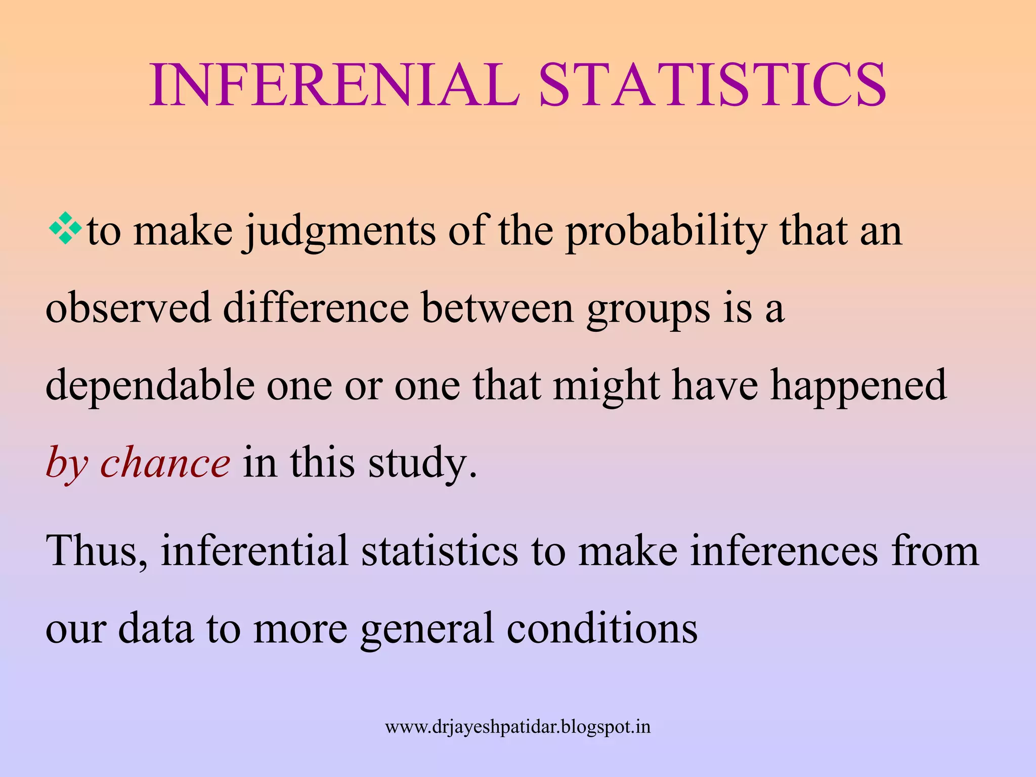 Inferential statistics.ppt