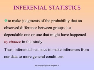 Inferential statistics.ppt