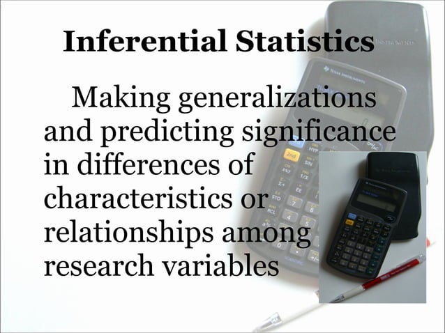 Inferential statistics (2) | PPT