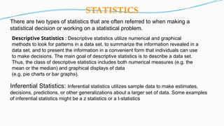 Inferential statistics and the principals of biostatistics.pptx