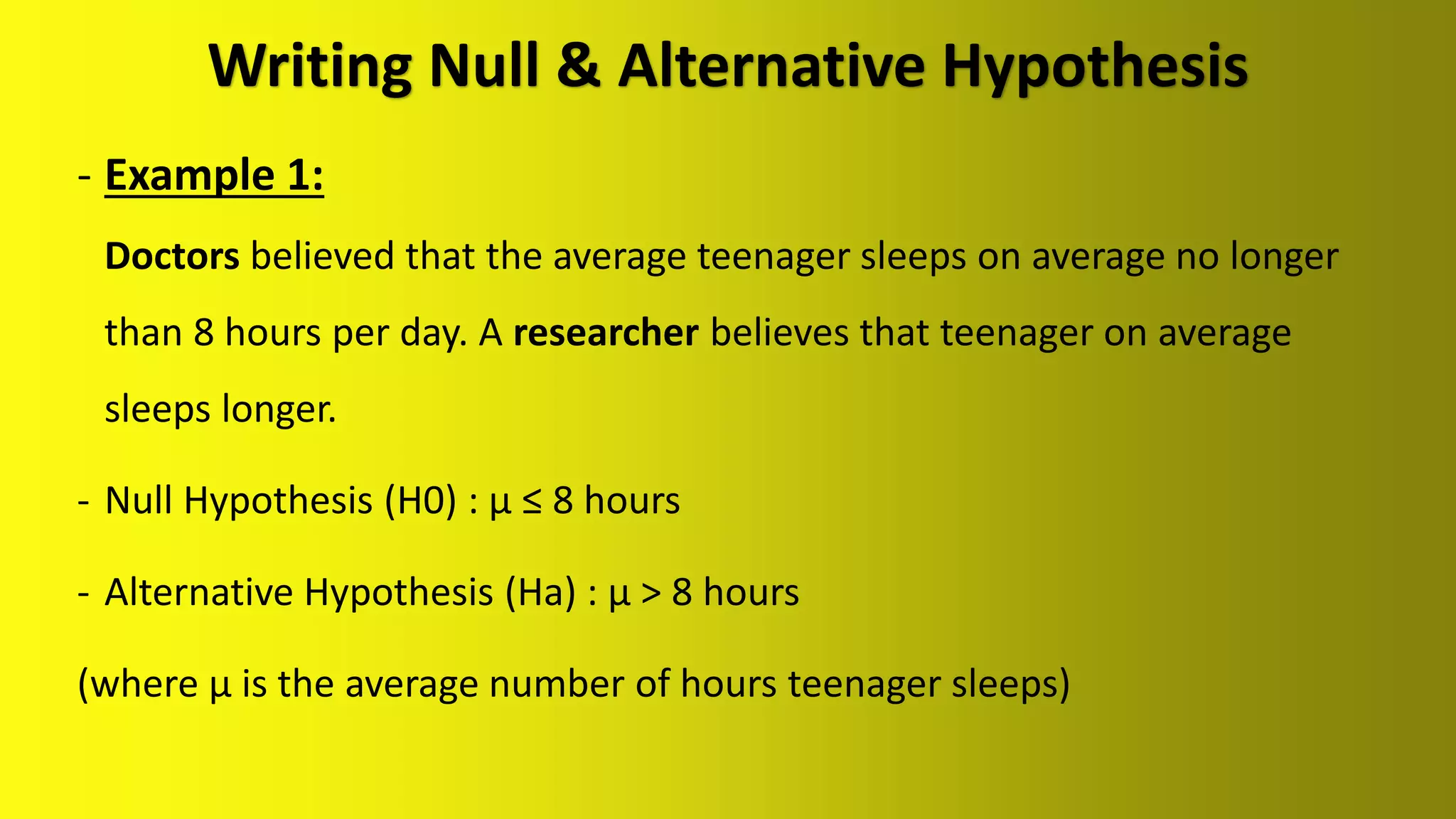 Inferential Stats Hypothesis Testingpptx Science