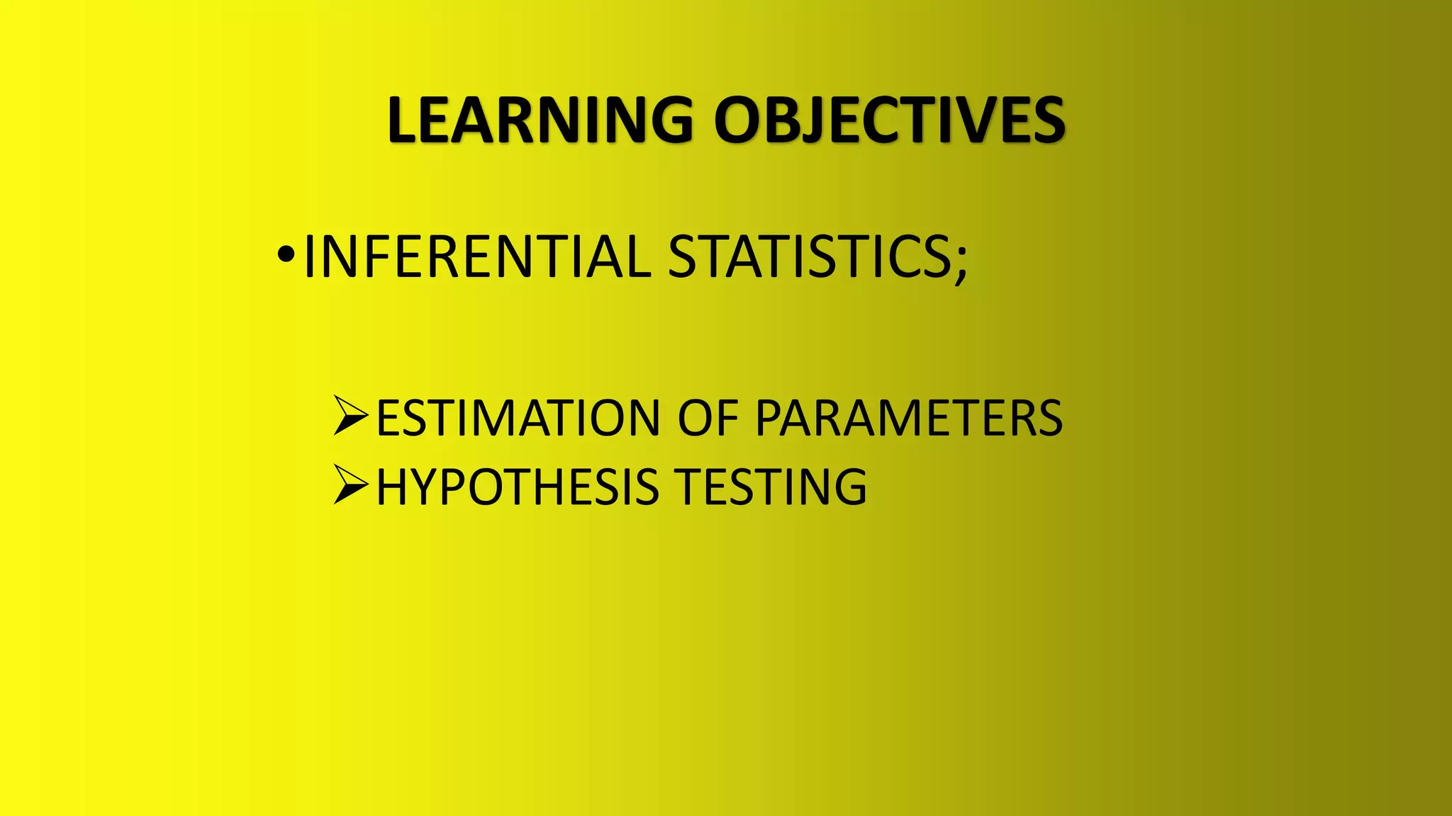 Inferential Stats Hypothesis Testingpptx Science