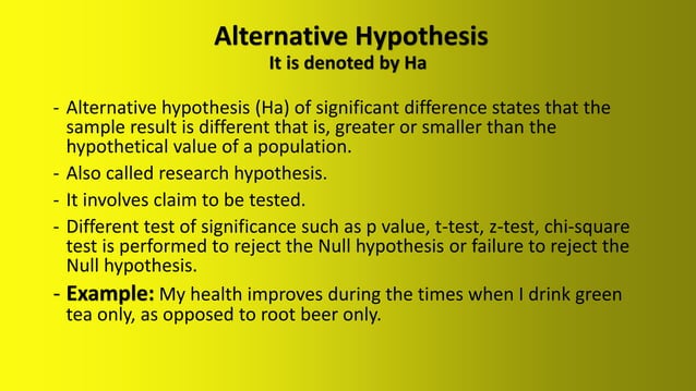 inferential stats- HYPOTHESIS TESTING.pptx | Science