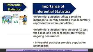 Inferential Statistics and its Importance of inferential statistics | PPTX