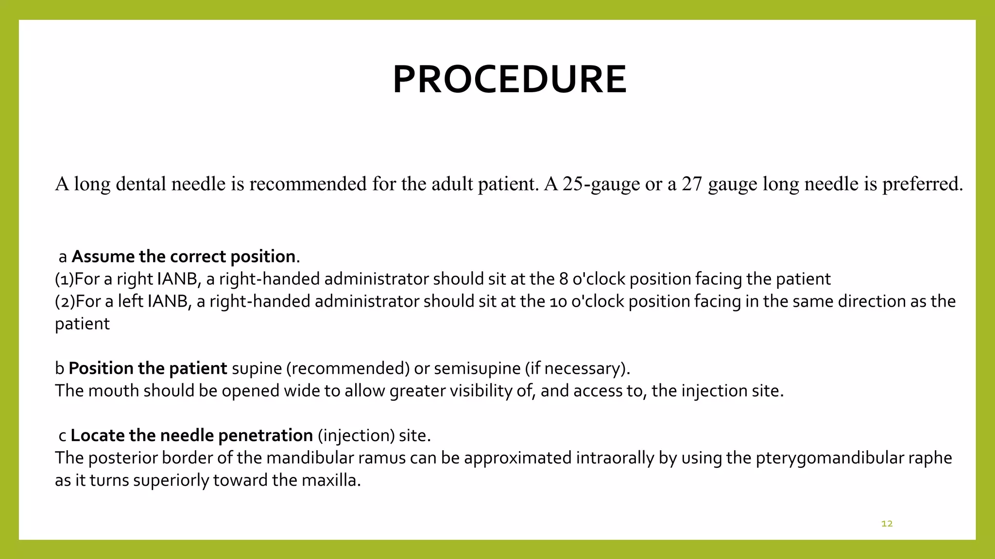 Inferior alveolar nerve | PPTX