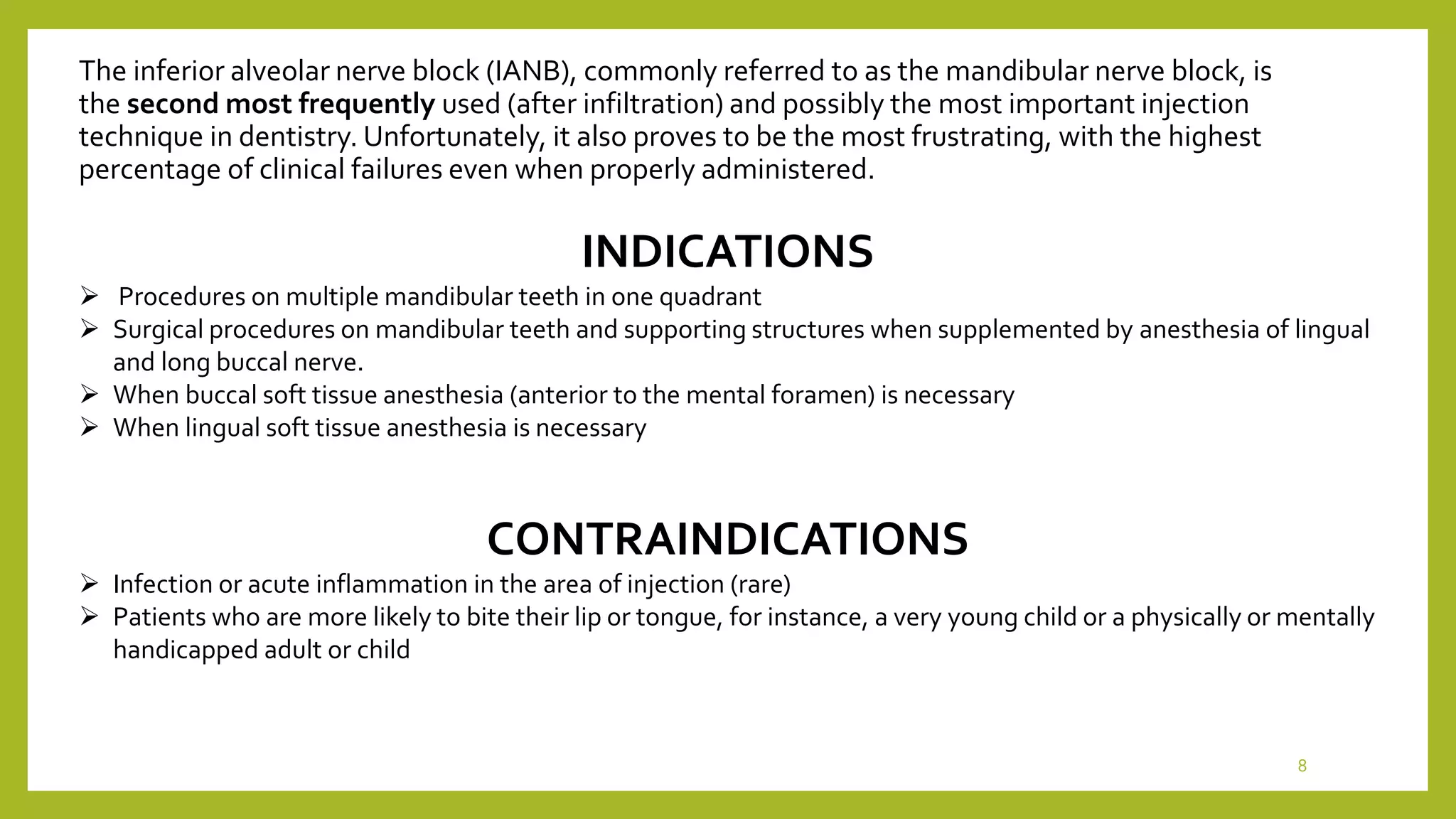 Inferior alveolar nerve | PPTX