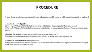 Inferior alveolar nerve | PPTX