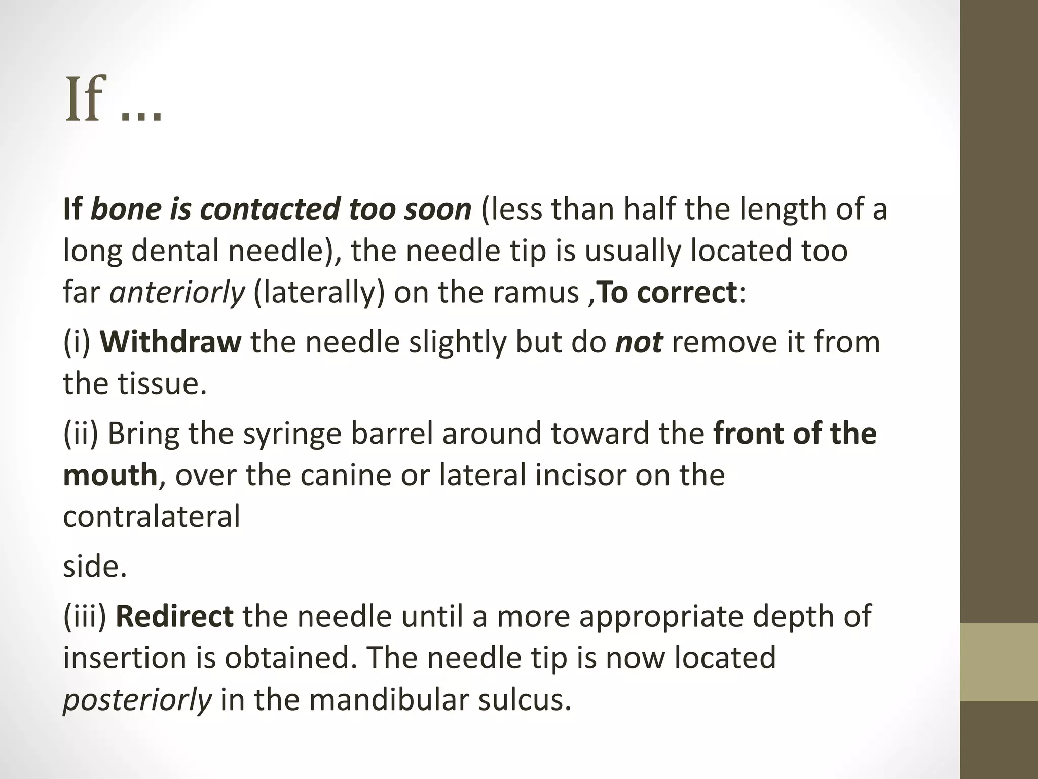 Mandibular Anesthesia : Inferior alveolar nerve block | PPTX