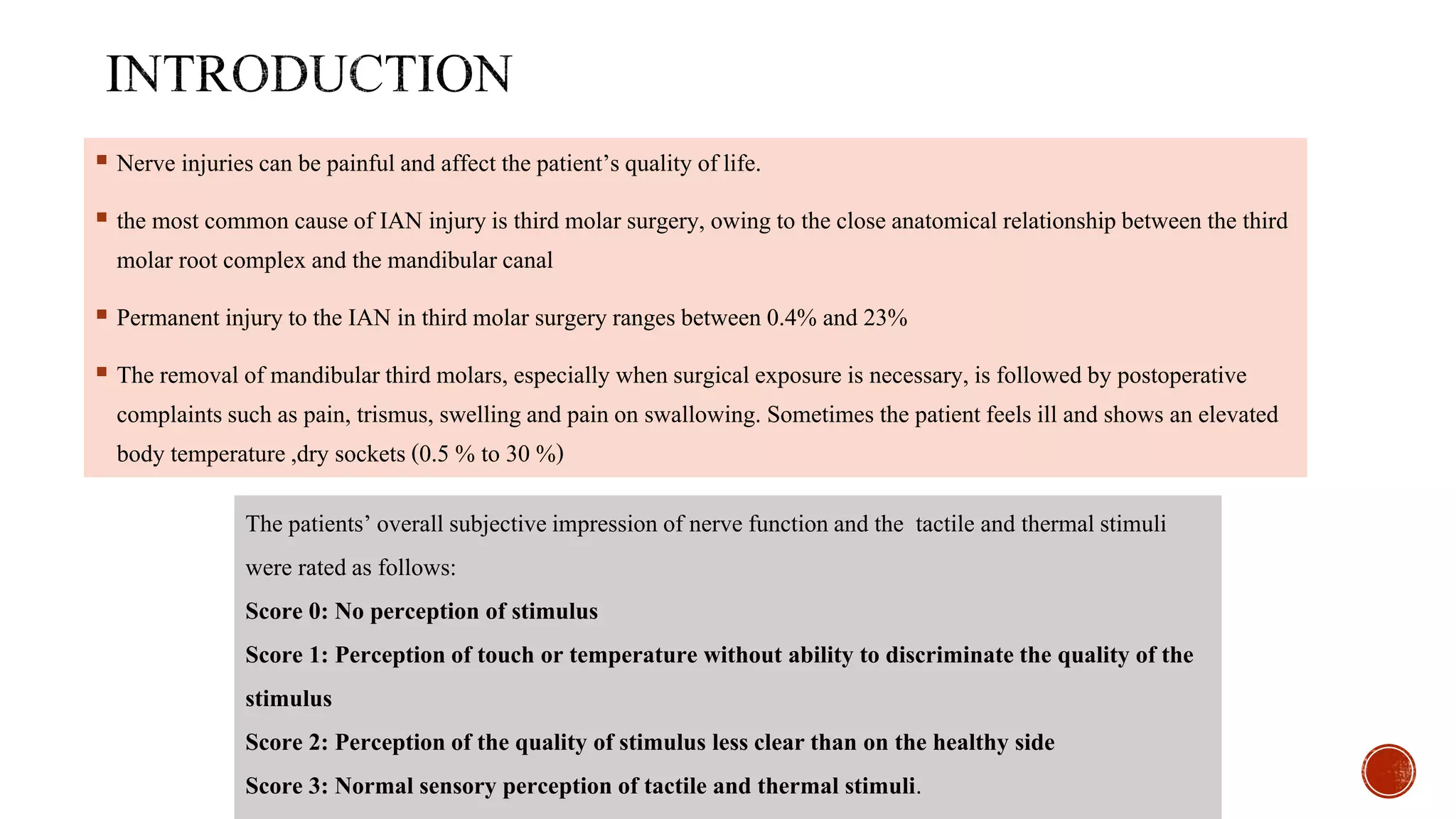 Inferior alveolar nerve injury | PPTX