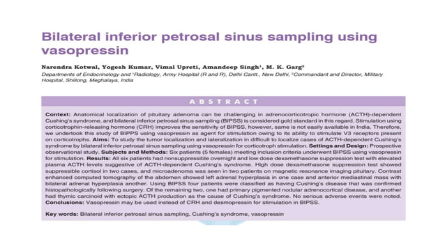 Inferior Petrosal Sinus Sampling.pptx