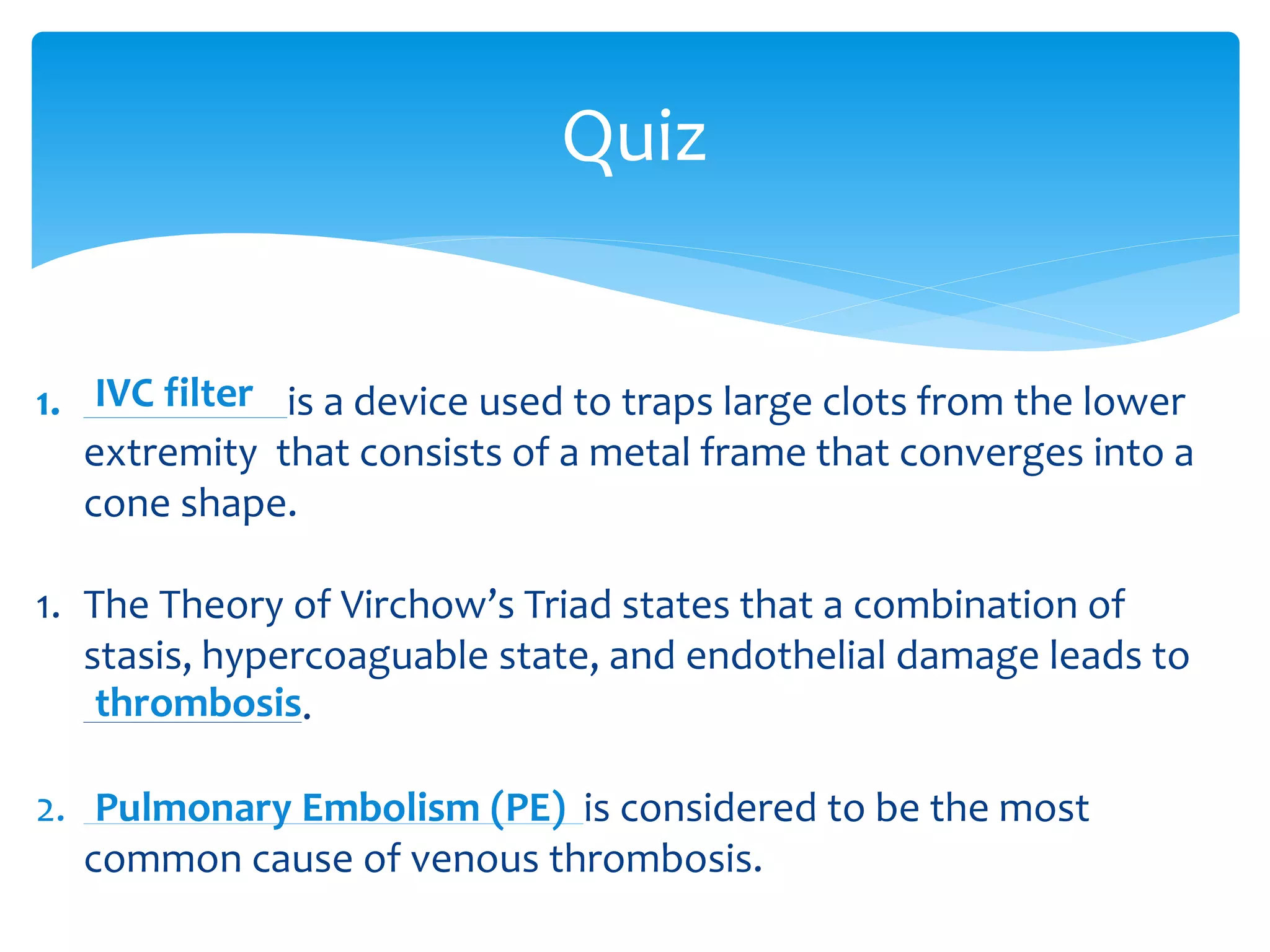 Inferior Vena Cava Disorders | PPTX