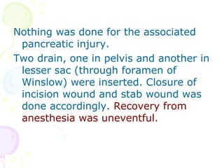 Inferior Vena Caval Injury - A case report | PPT | First Aid | Injuries