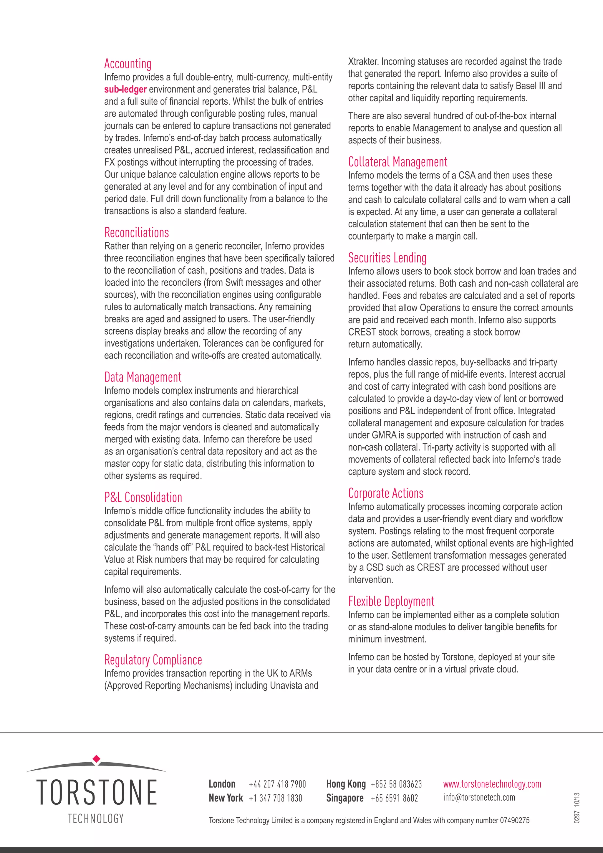 Inferno brochure | PDF