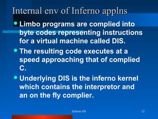 Inferno operating system | PPT