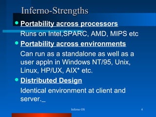 Inferno operating system | PPT