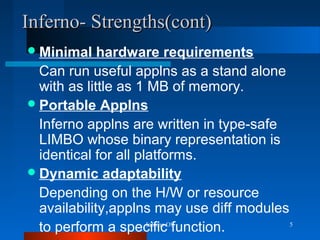Inferno operating system | PPT