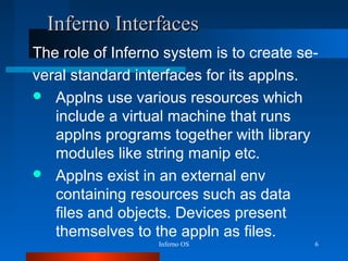 Inferno operating system | PPT