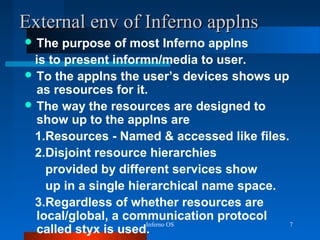 Inferno operating system | PPT