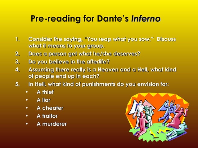 Inferno pre reading | PPT