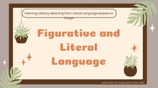 Inferring Literary Meaning from Literal Language based on Usage.pptx
