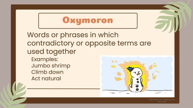 Inferring Literary Meaning from Literal Language based on Usage.pptx | Books and Literature