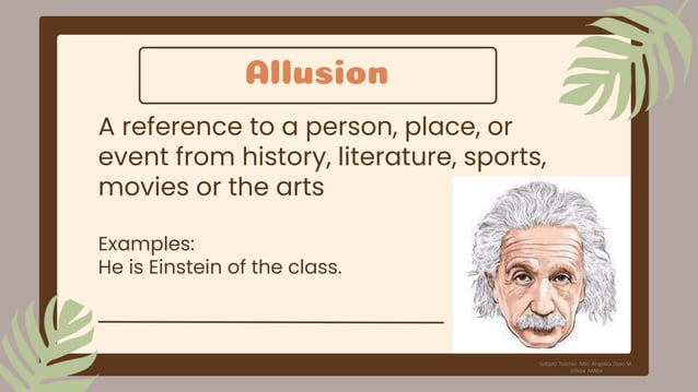 Inferring Literary Meaning from Literal Language based on Usage.pptx | Books and Literature