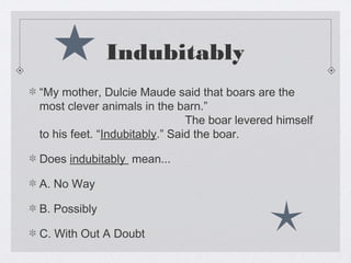 Inferring new words (ruby's) | PPT