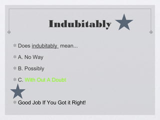 Inferring new words (ruby's) | PPT