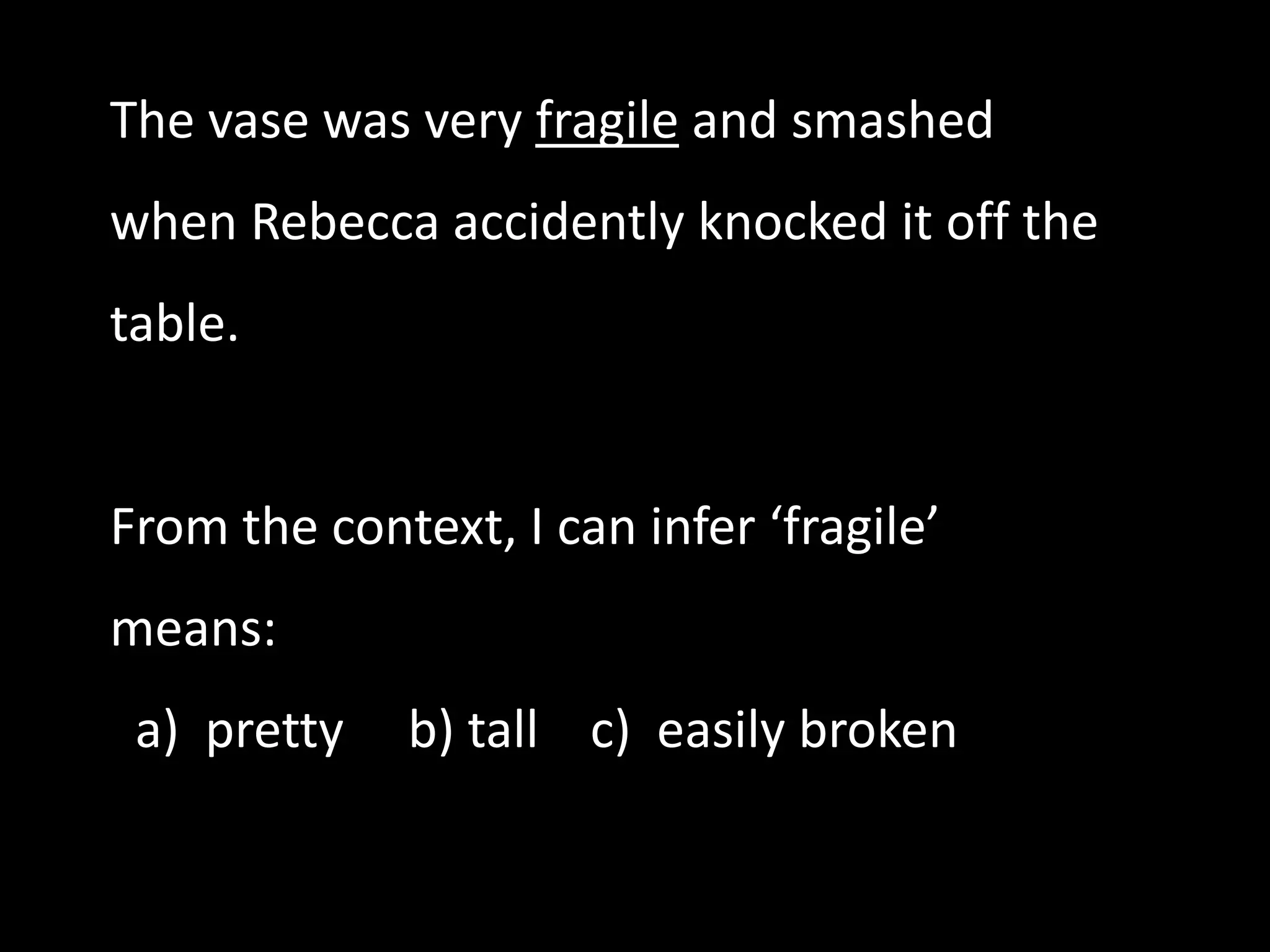 Inferring unknown words | PPTX