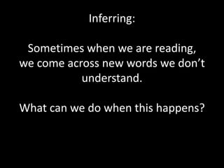 Inferring unknown words | PPTX