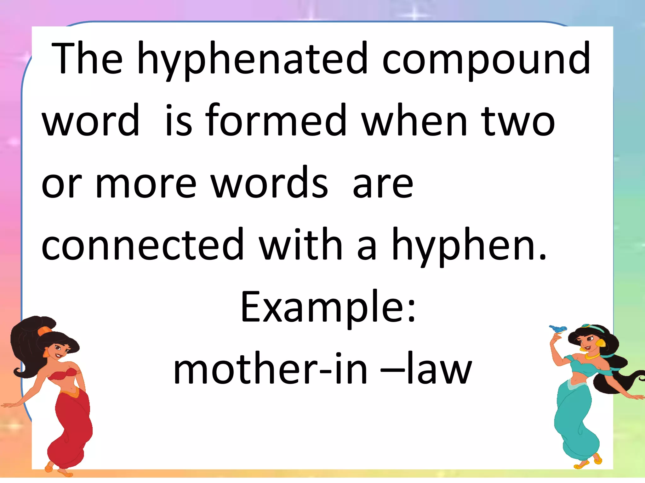 Infer the meaning of unfamiliar words compound based on given context ...