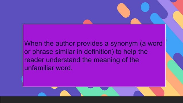 Infer the meaning of unfamiliar words using text.pptx | Chemistry | Science