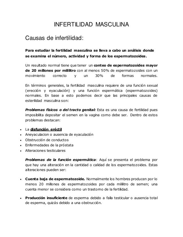 Infertilidad Masculina