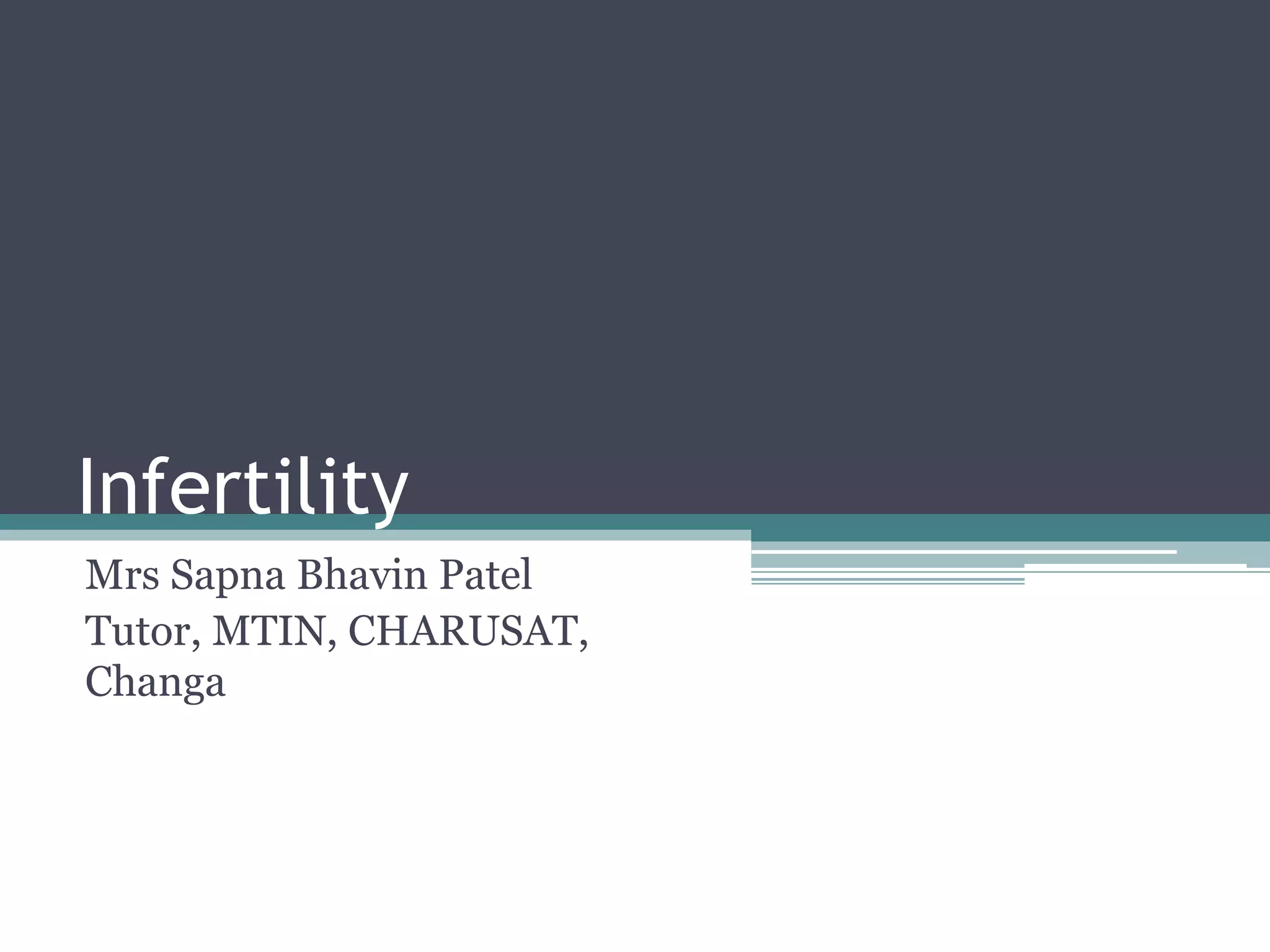 Infertility | PPTX
