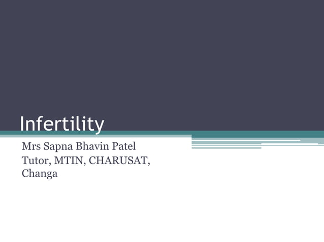 Infertility | PPTX