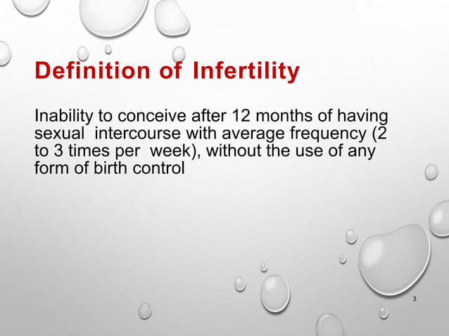 Infertility Reproductive System Disorder Ppt