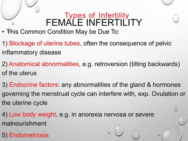 Infertility Reproductive System Disorder Ppt