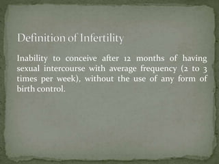 Infertility | PPTX
