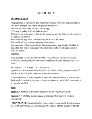 Infertility | DOCX