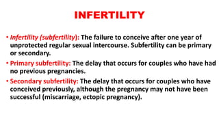 INFERTILITY AND RELATED GENETICS | PPTX