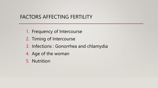 Infertility | PPTX