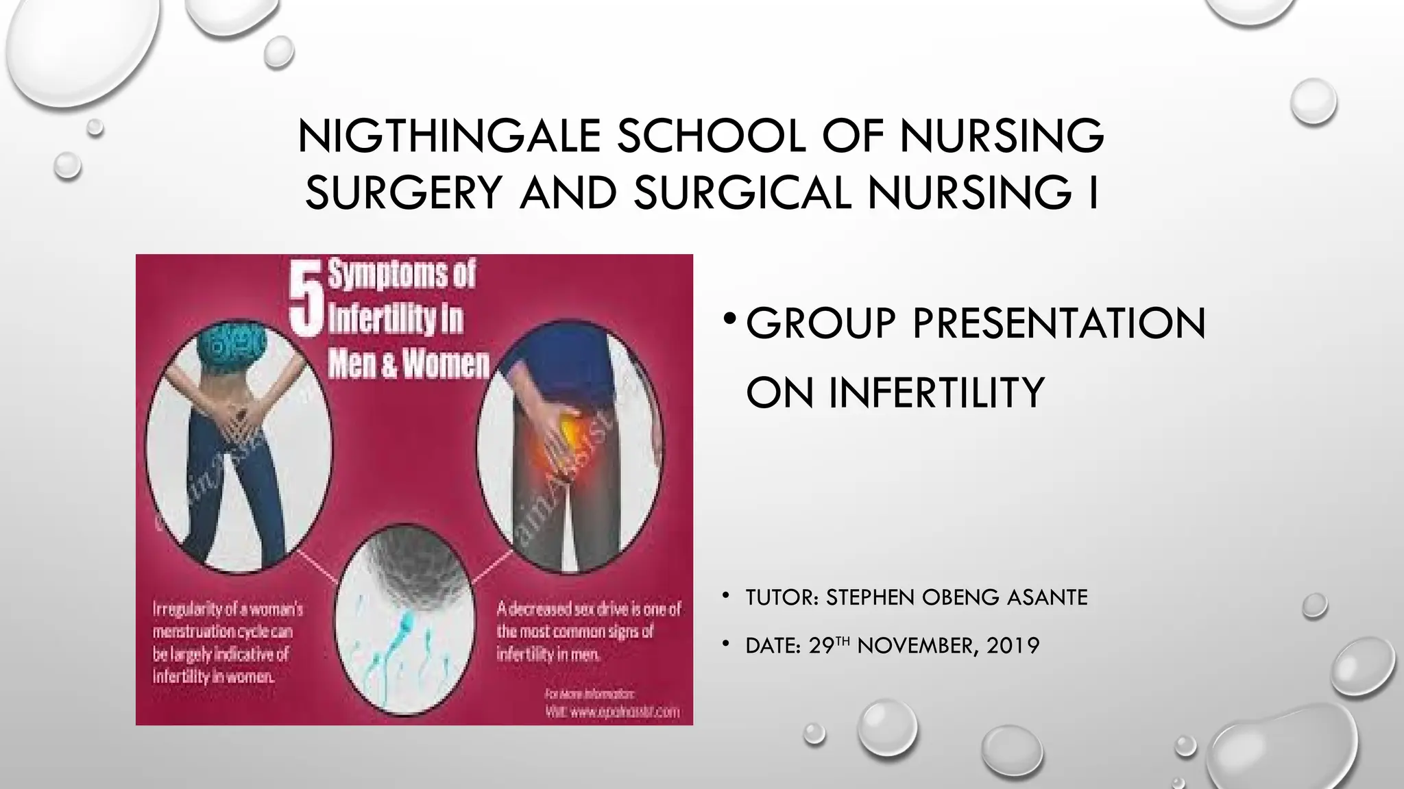 INFERTILITY GROUP POWERPOINT PRESENTATION | PPT