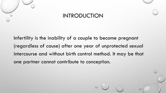 INFERTILITY GROUP POWERPOINT PRESENTATION | PPT