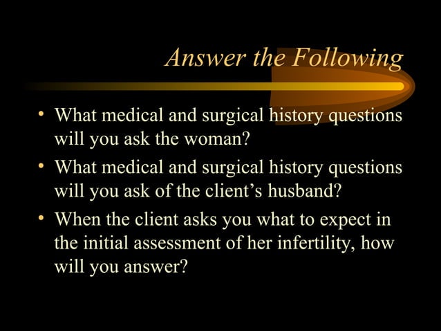 Infertility.ppt.Diagnosis etiology male factors assessment and male ...