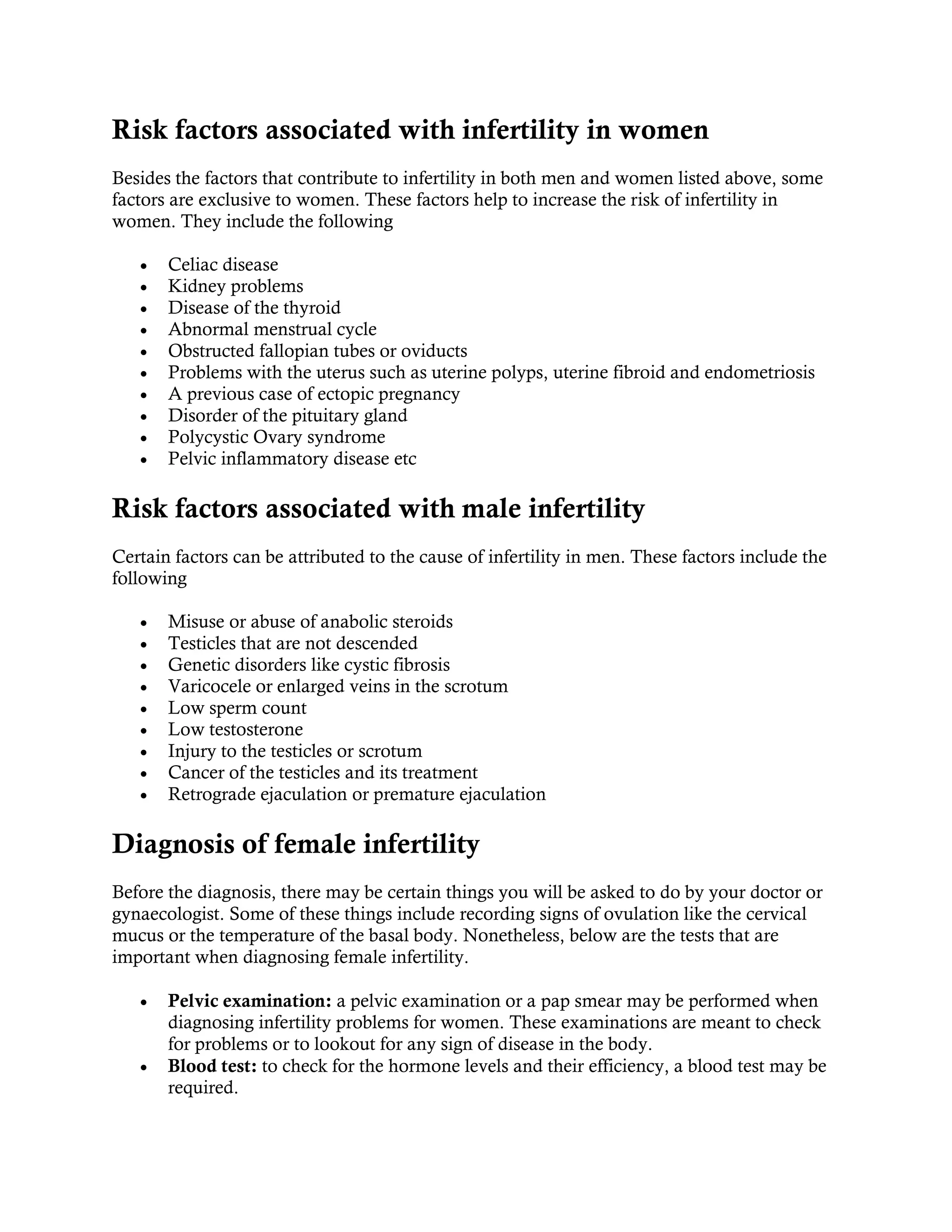 Infertility and Its Causes | PDF