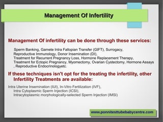 Infertility causes, management, treatments | PPT