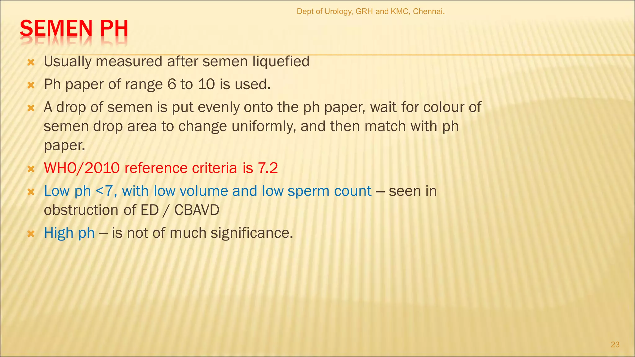 Infertility evaluation- semen analysis | PDF