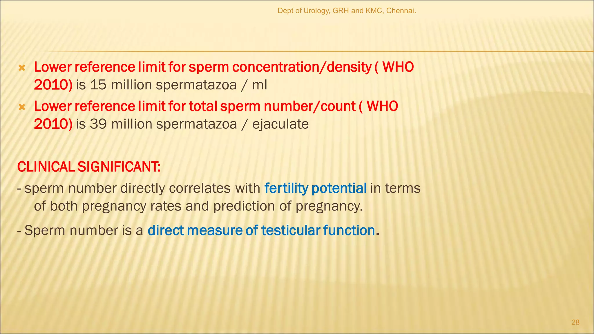 Infertility evaluation- semen analysis | PDF | Infertility | Reproductive Health