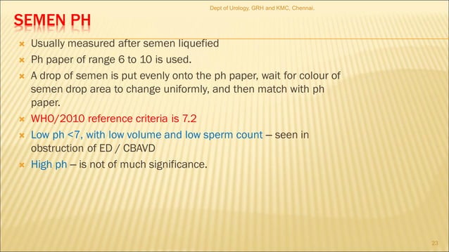 Infertility evaluation- semen analysis | PDF | Infertility | Reproductive Health