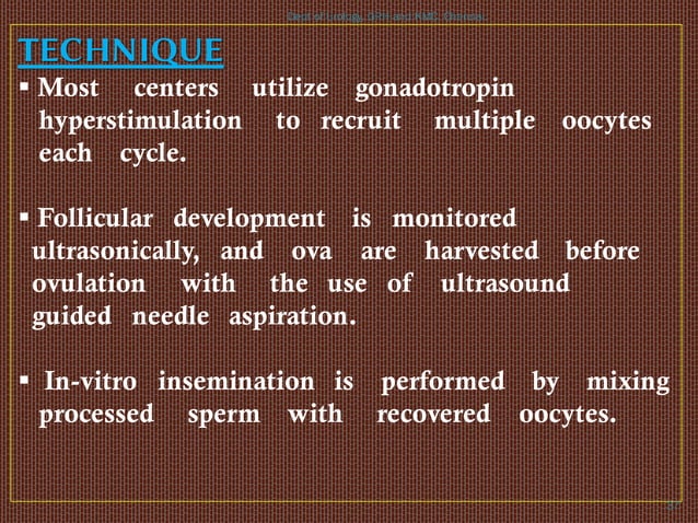 Infertility management- Assisted Reproductive Techniques (ART) | PDF | Infertility ...